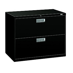 HON Brigade Lateral Legal or Letter File Cabinet, 2 Drawers, Black