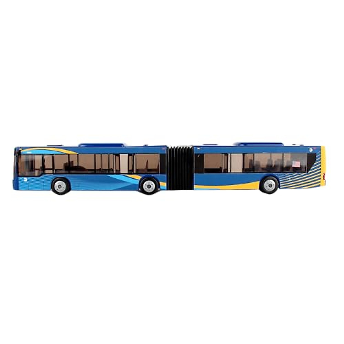 Daron MTA New York City Bus 16" Articulated Bus RT8571 Toy, Blue , Brown