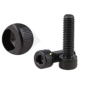 FullerKreg M3-0.5 x 12mm Alloy Steel Socket Cap Screw, (pkg of 100),ISO 4762, Hex Drive, Class 12.9, Black Oxide Finish