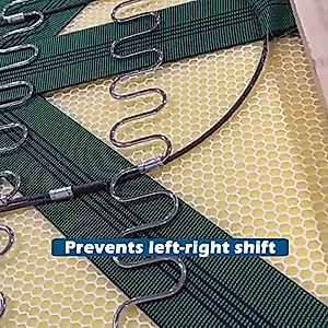 Kaupuar Upholstery Stay Wire for Sofa Furniture Springs Repair Kit ，40 Clips ，Each Section is 25 Inches Long *6 Pcs.