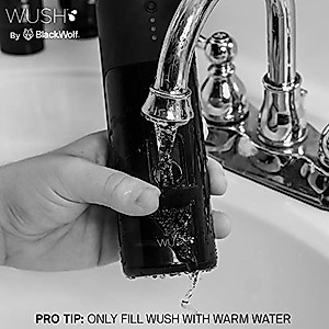 Wush Pro By Black Wolf - Water Powered Ear Cleaner - Safe & Effective - Electric Triple Jet Stream with 3 Pressure Settings For Ear Wax Buildup - Ear Wax Removal Kit - Water Resistant USB Rechargeable