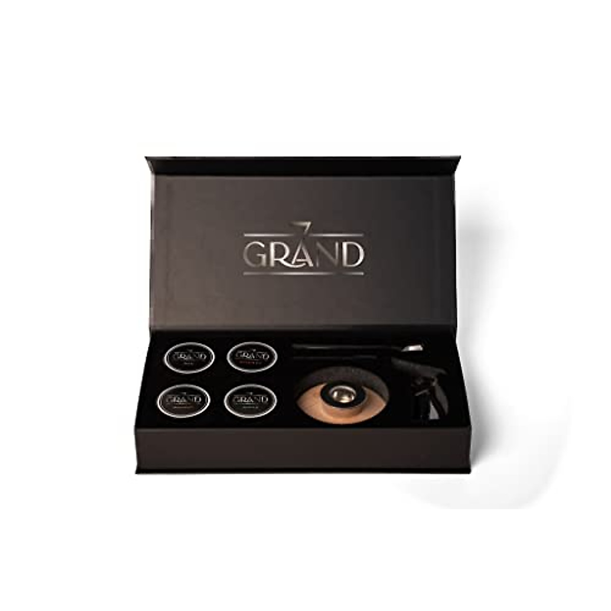 7Grand Cocktail Smoker Kit with Torch and Wood Chips (Butane Not Included) – Smoker for Old Fashioned Cocktails with Cocktail Smoker Top – Whiskey Smoker