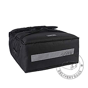 YOPRAL Professional Insulated Pizza Delivery Bag 20” x 20” x 9”, Durable Warmer Food Delivery Bag for Restaurant,Postmates,Catering