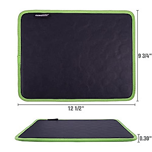 OEMTOOLS 25131 Magnetic Tool Pad, Green and Black Flexible Magnetic Tool Holder, Magnet Trays For Mechanic Work, DIY Projects, Repairs, and More