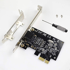 EDUP Gigabit Ethernet PCI Express PCI-E Network Card 10/100/1000Mbps RJ45 LAN Adapter Converter for Desktop PC, Model Number: EDUP-EP-9602