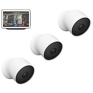 Google Nest Cam Battery Wireless Outdoor Camera and Screen Bundle (Triple Camera and Screen)