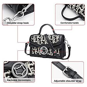 Small Crossbody Bags for Women Vegan Fashion Shoulder Bag Flap Handbag Casual Top Handle Purse