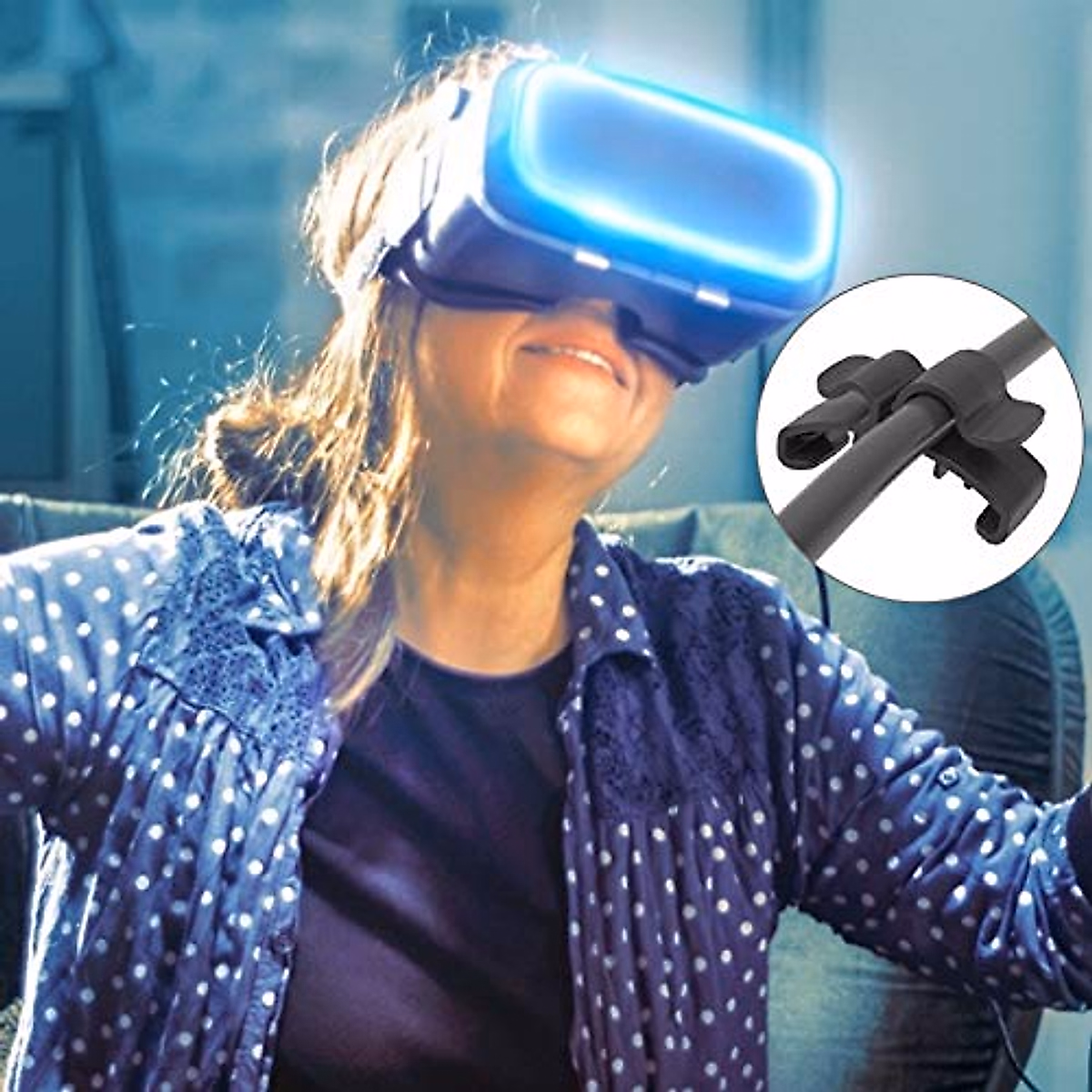 5m Link Cable Compatible for Oculus Quest/Quest 2 VR High Speed Data Transfer Cable for PC Gaming and Charging and Fast Charging Cable