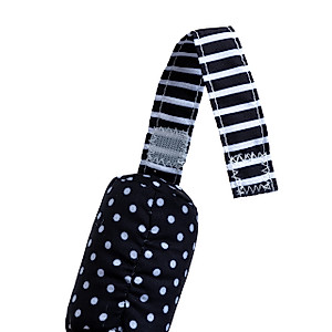 KIDS PREFERRED Disney Baby Mickey Mouse Chime Toy, High Contrast Crinkle Plush, Boys and Girls Ages 0+, Stroller On The Go Activity Toy (81248),9 inches