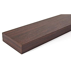 Kiera Grace kieragrace KG Maine Floating Shelves-Dark Walnut 24", Set of 3 Wall Organization