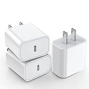 Apple Charger, 3Pack USB C Charger Block [Apple MFi Certified] USB C Wall Charger PD 3.0 USB C Adapter with Type C Charger Fast Charging Plug for iPhone 14/13/12/11/X, iPad/iPad Pro/iPad Mini/iPad Air