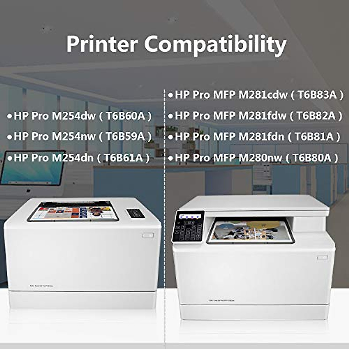 2 Pack 202A | CF500A Toner Cartridge Replacement for HP Color Laserjet Pro M254nw, M254dw, M254dn, MFP M280nw, MFP M281fdn, M281fdw, MFP M281cdw Printer,Sold by TopInk