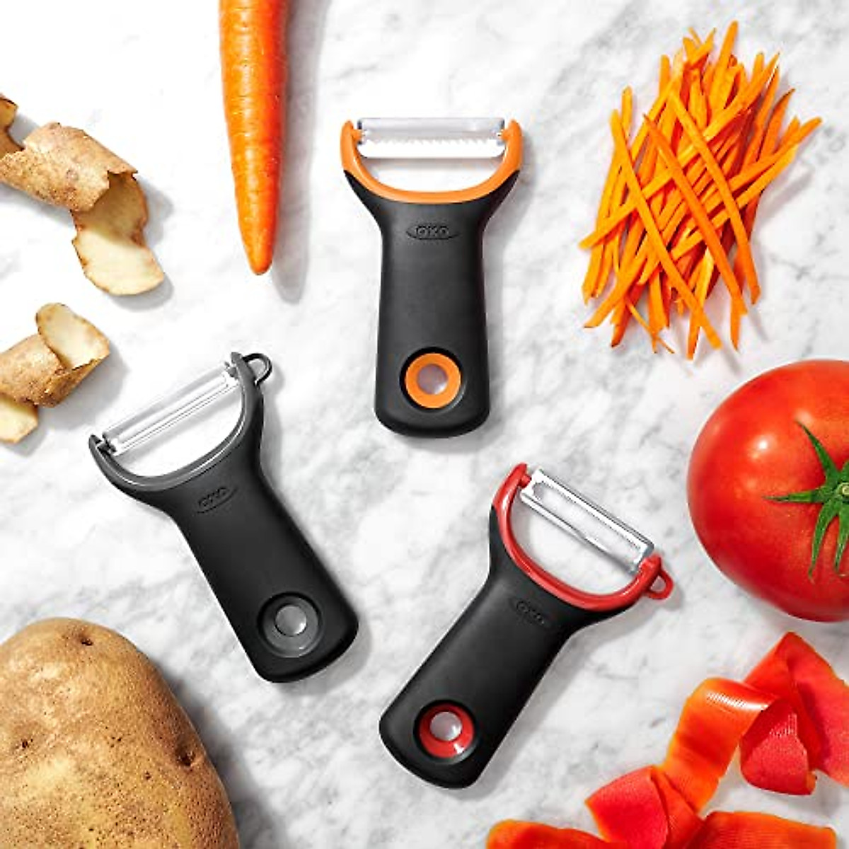 OXO Good Grips 3 Piece Assorted Prep Y-Peeler Set