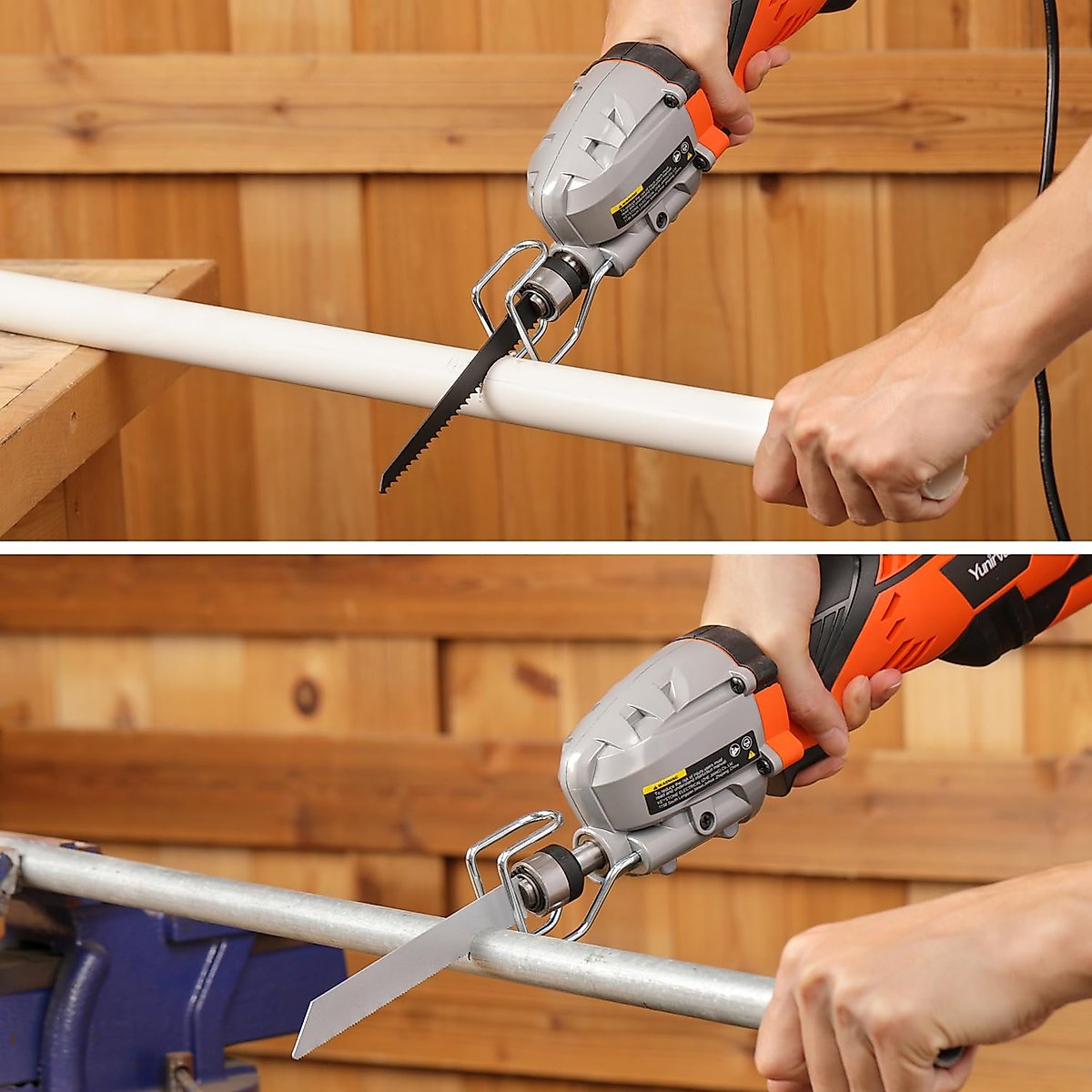 Yunirvana 5.0 Amp Variable-Speed Corded Reciprocating Saw - 3000spm for Versatile Cutting, 1/2" Stroke Length, Up to 4-1/2" Cutting Capacity for Wood and Metal