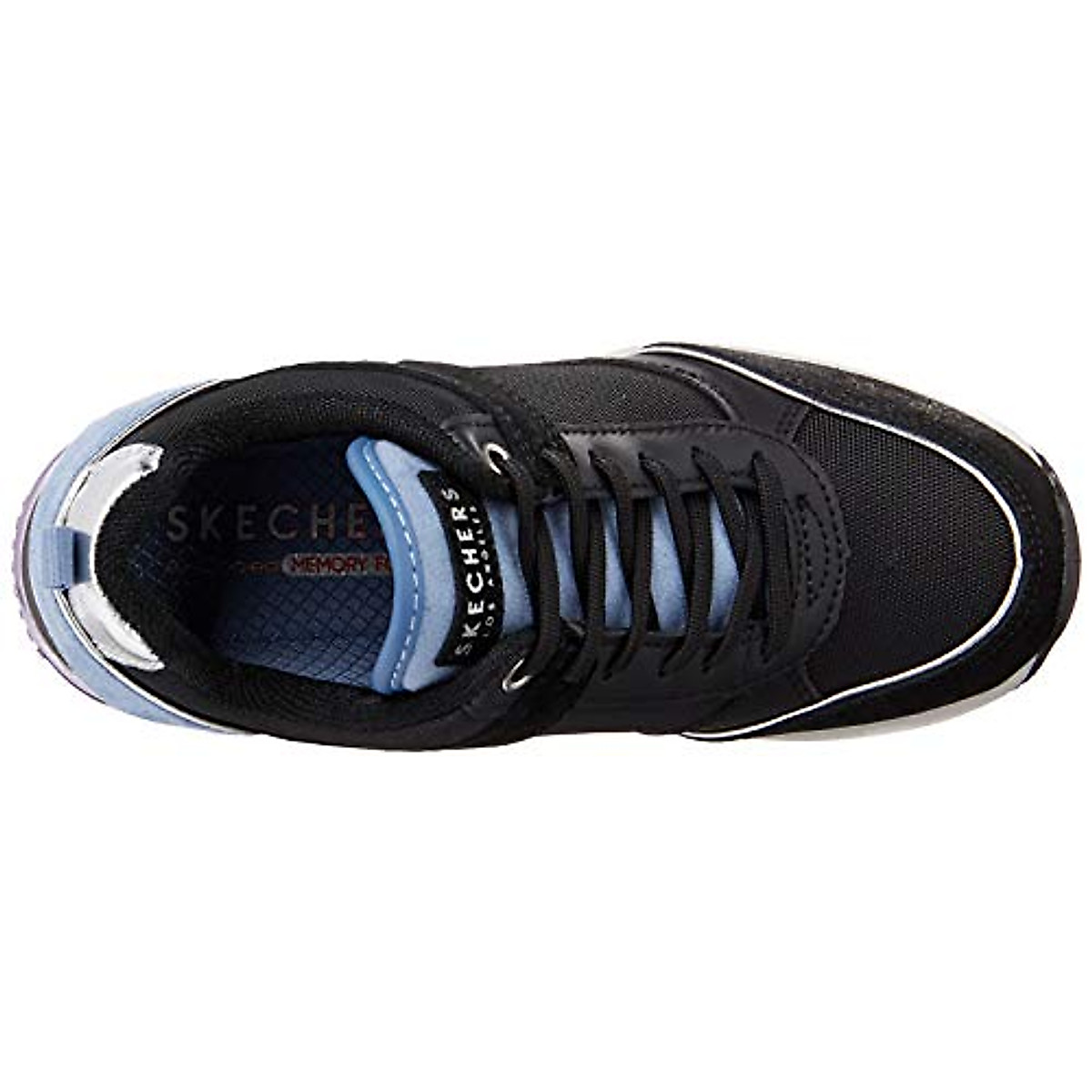 Skechers womens Million - High N' Fly BLACK 7.5 medium US