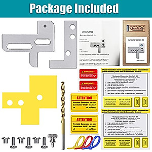 LHOOVMEE Generator Interlock Kit Compatible with Square D QO or Homeline 150 and 200 Amp Panels. 1 3/8 inches Spacing between Main and Generator Breaker, Professional Interlock Kit for Generator