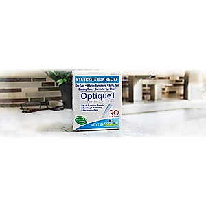 Boiron Optique 1 Eye Drops for Relief from Eye Irritation, Dry Eyes, Allergies, or Eyestrain - 30 Count