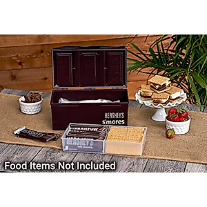 Hershey's S'mores Caddy | For S'mores on the Go | Store All the Essentials for Making S'mores | Perfect for Camping, Picnics, and Tailgating | Removable Tray and Carrying Handle | 00262HSY