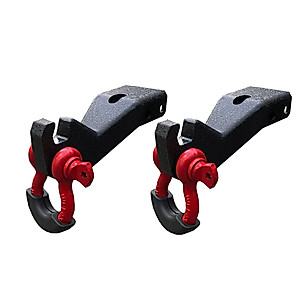 Vijay Front Tow Hook Mount Bracket and D-Ring Fit 2007-2013 Chevy/GMC 1500