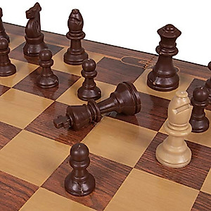 Silly Goose Games Chess Board Game I Cardboard Folding Chess Sets with Plastic Chess Pieces I Chess Board Set for Adults I Travel Chess Set Classic Board Games for Family Night I Checkers Board Games