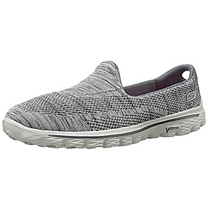 Skechers Performance Women's Go Walk 2 - Hypo Sneaker, Grey, 8 US