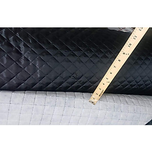 AD FABRIC, Polyester Quilted Padded Lining Fabric Black, 60" Wide, Sold by Yard, in Yards Continuous.