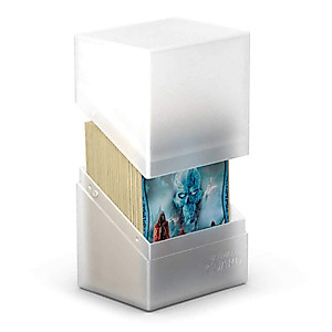 Ultimate Guard Boulder 80+, Deck Case for 80 Double-Sleeved TCG Cards, Frosted, Secure & Durable Storage for Trading Card Games, Soft-Touch Finish