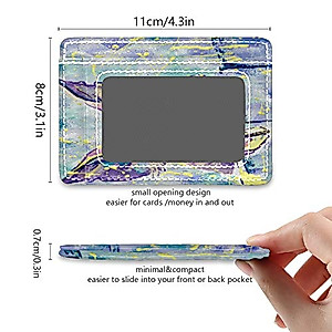 Linomo Thin leather Card Holder and Money Clip Cute Animal Pig Lovely Wallet RFID Blocking for Men & Women