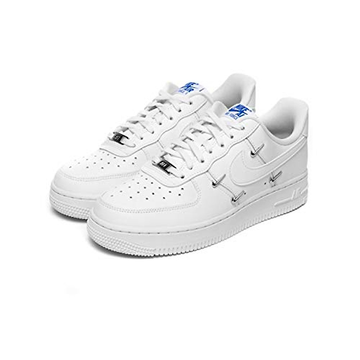 Nike Women's Air Force 1 '07 LX Trainers White, White/Hyper Royal/Black/White, 9