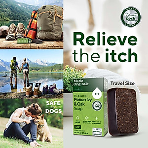 Poison Ivy Soap Bar | All Natural Poison Ivy Treatment | Anti-Itch Skin Cleanser Bar Wash for Poison Ivy, Poison Oak & Sumac | Soothes & Relieves Rashes | 2.9 Ounces | Marie Originals