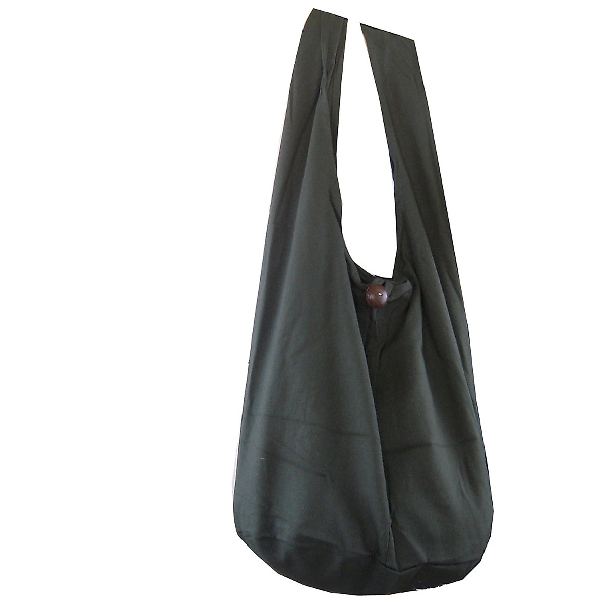 BTP! Thai Monk Buddha Cotton Sling Bag Crossbody Messenger Purse Hippie Hobo Grey L6