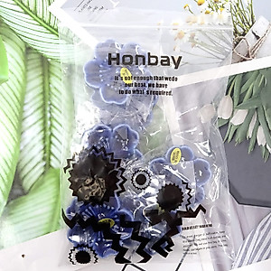 Honbay 6PCS Elegant Cherry Blossom Ceramic Chopsticks Rest Rack Stand Holder for Chopsticks, Forks, Spoons, Knives, Paint Brushes (blue)