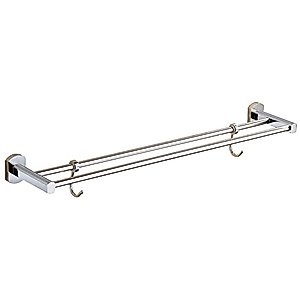 Towel Racks Towel Bar Rails 2-Tier Bath Towel Rack All Copper Towel Rail with Hooks Wall Mounted Towel Holder Towel Bar Rail for Kitchen Bathroom/Multi-Colored/30Cm-90Cm-Multi-colored(Size:30Cm)