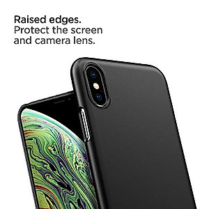 Spigen Thin Fit Designed for iPhone Xs Case (2018) / Designed for iPhone X Case (2017) - Matte Black