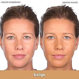 Almay Anti-Aging Foundation, Smart Shade Face Makeup with Hyaluronic Acid, Niacinamide, Vitamin C & E, Hypoallergenic, -Fragrance Free, 400 Beige, 1 Fl Oz (Pack of 1)