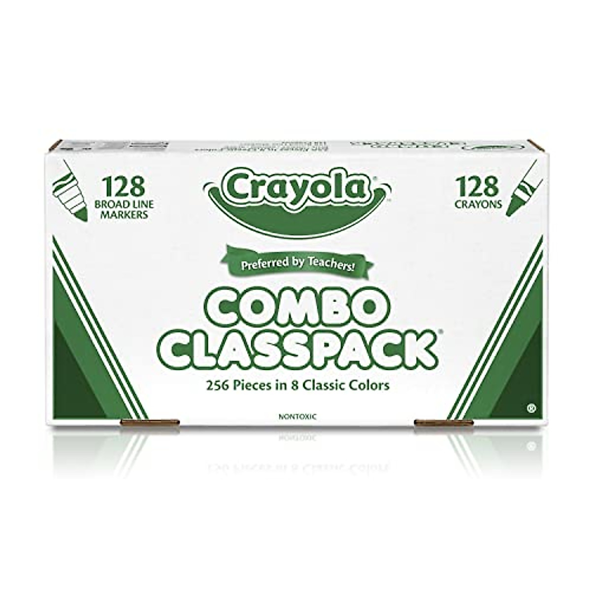 Crayola Crayons and Washable Markers Classpack, 256 Ct, Bulk School Supplies for Teachers, Elementary and Preschool