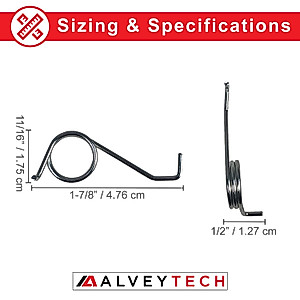 AlveyTech Chain Tensioner Spring - Fits The Razor E300 V36+ Electric Scooter, Single Replacement for Mini Speed Bikes, Trike, Quad and Gas Go-Kart, E-Scooters, Motorcycles, 1-Pack