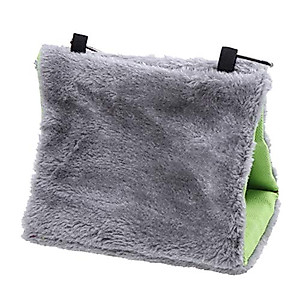 POPETPOP Bird Bed - Plush Snuggle Bird Hammock Hanging Snuggle Cave Happy Hut Bird Parrot Hideaway Bird Sleeping Tent