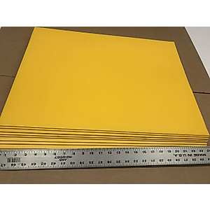 Yard Signs Pack of 10 (Yellow) 18x24 inches Corrugated Plastic & 10 Stake 30 Inches Tall for Garage Sale, for Rent, Open House, Estate Sale, Now Hiring, or Political Signs