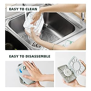 Tourdeus Formula Container - 1700ml Pop Top Milk Powder Container, BPA-Free Airtight Formula Dispenser with Scoop and Scraper 600g Clear