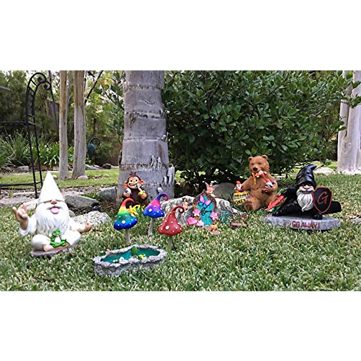 GlitZGlam Duck Pond -Mother and Ducklings! A Miniature Duck Pond for a Miniature Fairy Garden and Miniature Garden Accessories