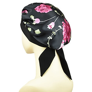 Kids Bonnets for Girls Sleeping Satin Bonnet for Kids Girls Curly Hair Bonnet Silk Night Caps Satin Sleep Cap Adjustable Tie