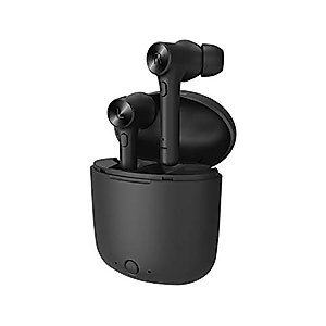 Bluedio Wireless Headphones with Face Recognition Feature, True Wireless Earbuds Bluetooth V5.0 Wireless Earphones Sports Running Headset with Charging Case Built-in Mic (Hurricane-HI Black)