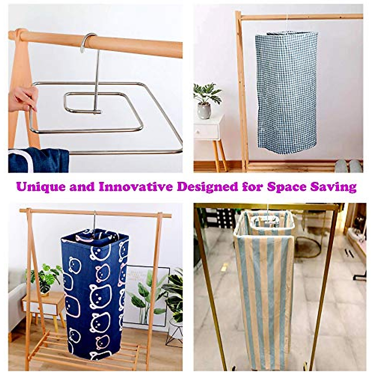 SY2002 Drying Rack, Spiral Hanger, Spiral Quilt Storage and Quilt Blanket Hanger (Rectangle)