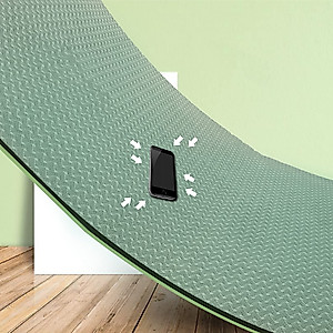 Yoga Mat 1/3 inch QMKGEC Exercise Mats 8mm TPE Non-Slip Extra Thick High-Density Eco Friendly for Yoga Workout Pilates Yoga Mats for Women Men
