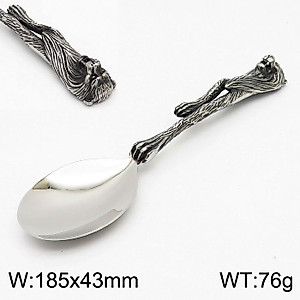 Silverware Set Handmade Badass Lion Cutlery Set Premium Stainless Steel Utensils,Including Knife/Fork/Spoon,Halloween Cutlery Utensil Set Silverware Set Gift For Gothic Punk Lover