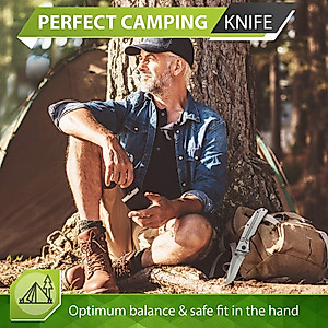 Bundle of 2 Items - Pocket Folding Knife - Military Style - Pocket Knife - Tactical Knife - Camping Hunting Knofe - Gray EDC Knife with Pocket Clip - Gift for Men - Stocking Stuffers
