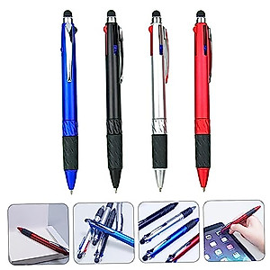 NUOBESTY 8 Pcs 1 Set Multifunction Stylus Phone Touch Pen Touch Stylus Pen Stationery Phone Stylus Smart Phone Stylus Pen Pilot Fountain Pen Portable Meeting Pens Ball Pens with Stylus Flat