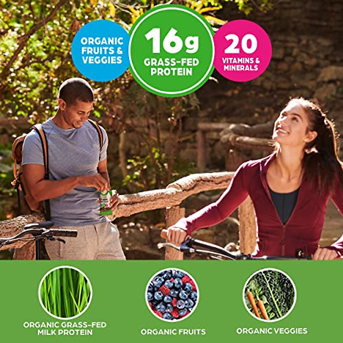 Orgain Organic Nutritional Shake, Creamy Chocolate Fudge - Meal Replacement, 16g Grass Fed Whey Protein, 20 Vitamins & Minerals, Gluten & Soy Free, Kosher, Non-GMO, 11 Fl Oz (Pack of 12)