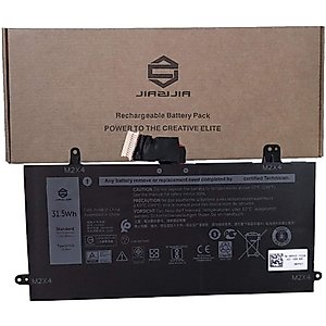 JIAZIJIA 1WND8 Laptop Battery Replacement for Dell Latitude 5285 5290 2-in-1 Series Notebook Tablet J0PGR 0RDYCT RDYCT Black 11.4V 31.5Wh 2622mAh